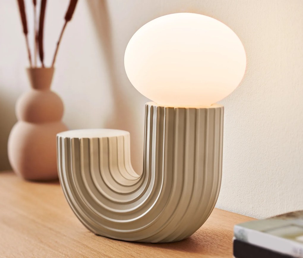 Tchibo - Designová stolní LED lampa - barva: bílá
