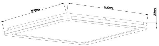 Globo 41563-24B - LED Koupelnové stropní svítidlo SAPANA LED/24W/230V IP44 černá