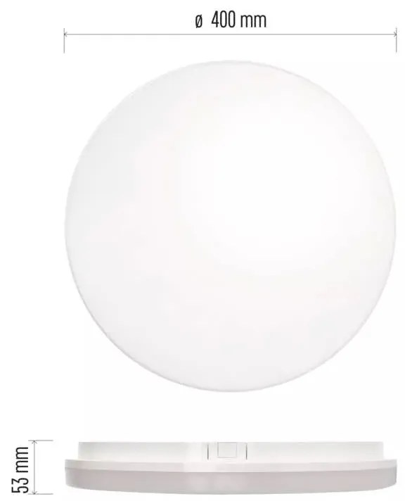 Emos lighting LED přisazené svítidlo TORI, ø 400mm, 36W, 4000K