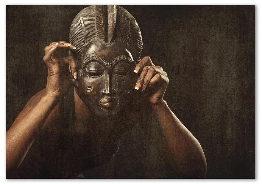 Wallmuralia Moderní akrylový fotoobraz Africká maska 100x70