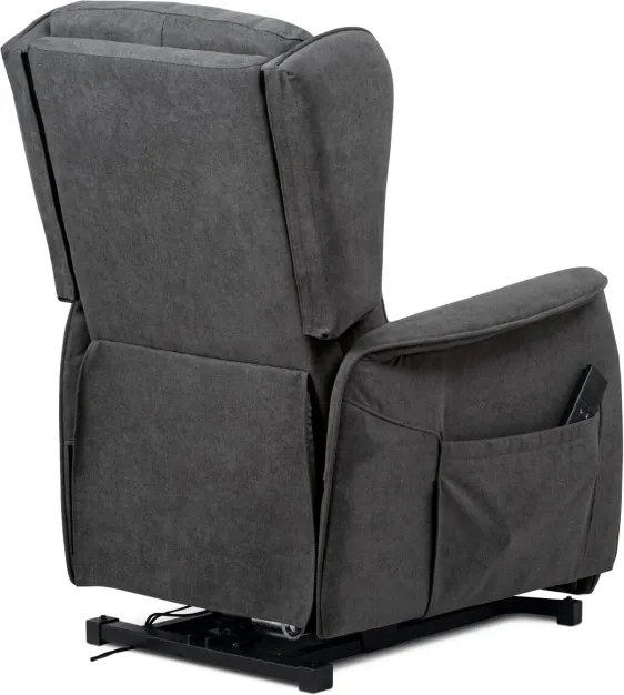 Polohovací křeslo šedé, elektrické TV-1190 GREY2
