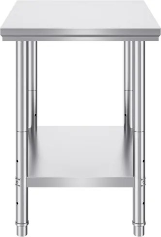 Pracovní stůl 61 × 76,2 × 81,3 cm z nerezové oceli NSF pro na přípravu komerčních