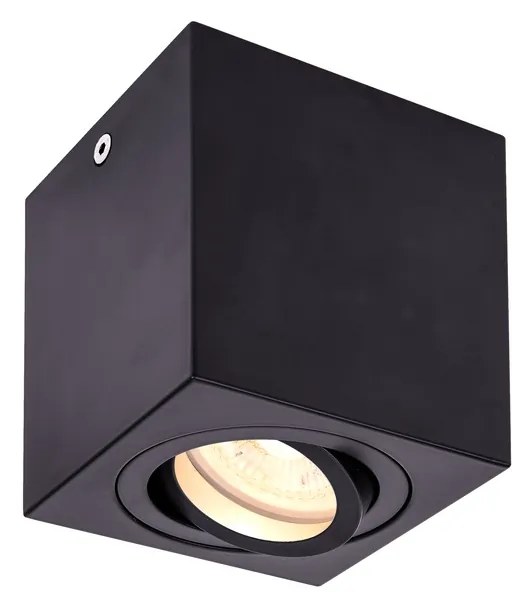 SLV 1002013 Triledo, černé stropní svítidlo, 1x GU10 max. 10W, rozměr 8,5 x 8,5cm