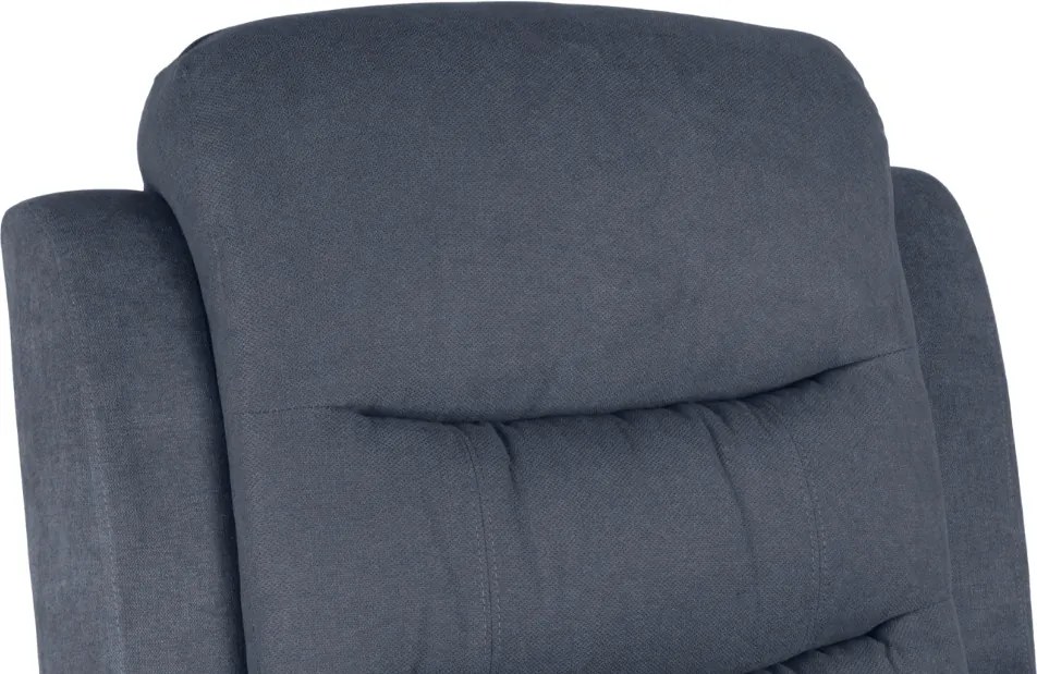 Relaxační polohovací TV křeslo FORN — látka, šedá, nosnost 130 kg