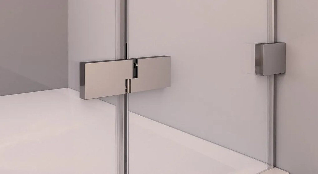 Polysan FORTIS EDGE sprchové dveře bez profilu 1000mm, čiré sklo, pravé FL1210R