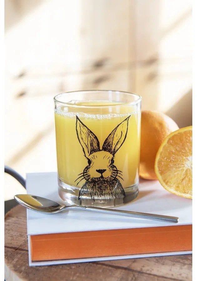 Sklenička na vodu s králíčkem Rabbit Cartoon - Ø 8*9 cm / 300 ml