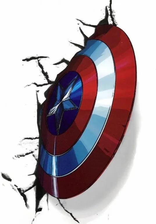 Samolepka na zeď "Captain America - štít" 25x30 cm