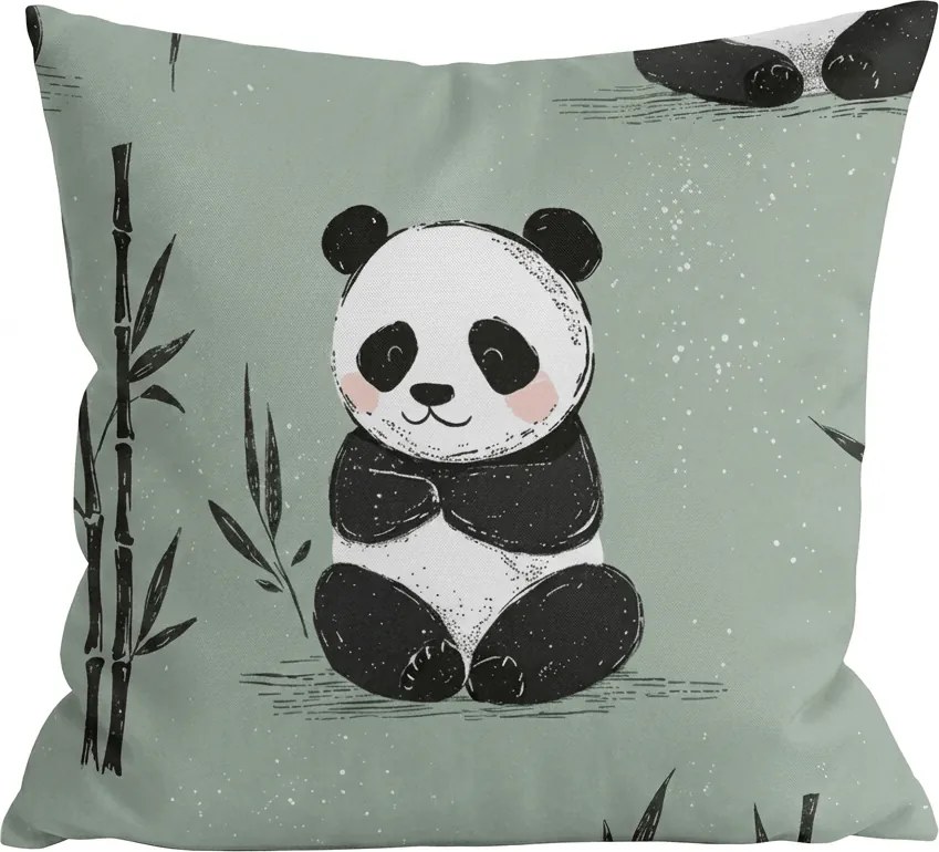 Povlak na polštář z mikrovlákna PANDA RELAX 45x45 cm, mentolový