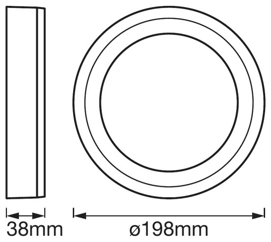 Ledvance - LED Stropní svítidlo ROUND LED/15W/230V pr. 20 cm