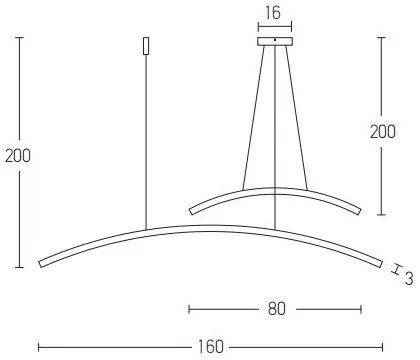 Zambelis 20130 - LED Stmívatelný lustr na lanku LED/48W/230V černá