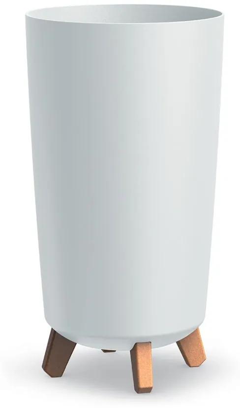 Prosperplast Květináč GRACIA TUBUS SLIM 23,9cm bílý