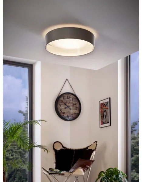 Eglo 31623 - LED Stropní svítidlo MASERLO LED/16W/230V pr. 40,5 cm šedá/stříbrná