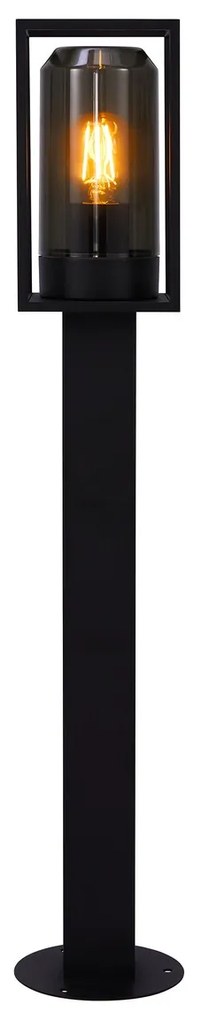 Černý zahradní sloupek Griffin pro žárovku E27 80cm  - Nordlux