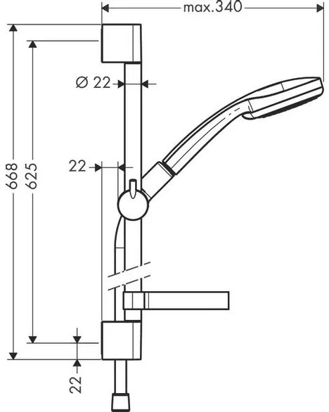 Hansgrohe Croma Sprchová sada Multi 27775000