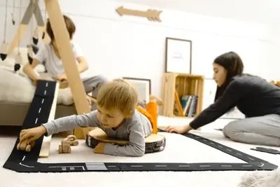 TODDLEROAD 2072 MINI PARKOVIŠTĚ - flexibilní silnice - 3 silikonové pu