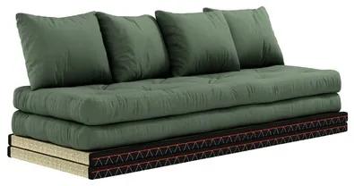 sofa CHICO by Karup - 80*200 cm + futon olive green 756