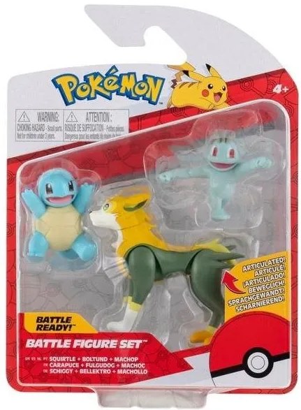 Figurky pokémon figurky squirtle boltund a machop