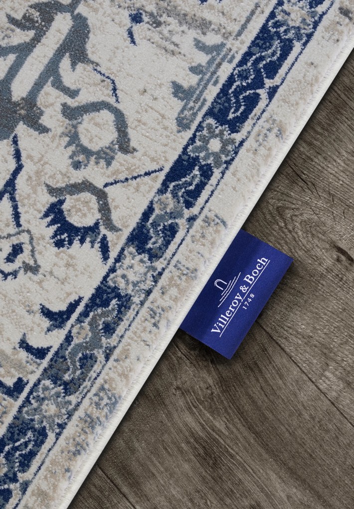 Villeroy & Boch Kusový koberec 106121 Cream, Blue, 160x235, modrá, ložnice