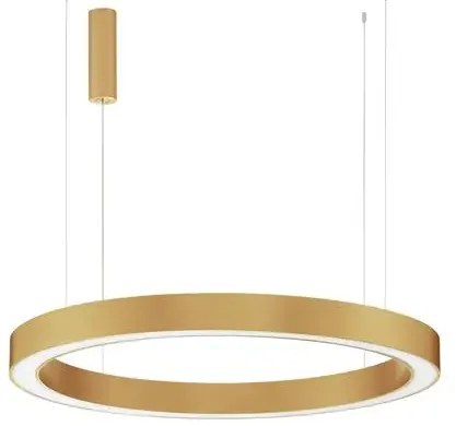 LED lustr Morbido 100 zlaté s dálkovým ovládáním