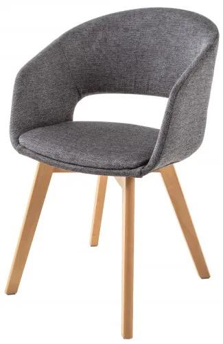 Noble Home Šedá židle Nordic Star