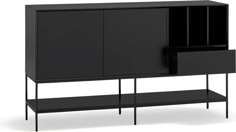 Černá komoda 166x98x45 cm Platt – Teulat