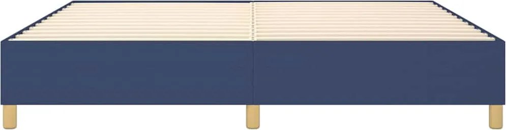 Rám postele s boxspringem modrý 200 x 200 cm textil 3120991