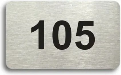 ACCEPT Číslo na dveře - typ 04 (50x30mm) - bílá tabulka - barevný tisk