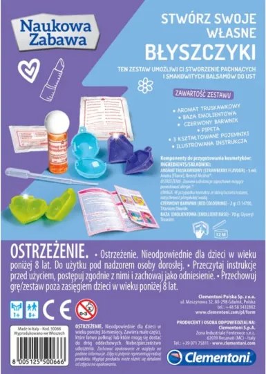 Sada na výrobu lesků Clementoni 50066 Science Fun Lab