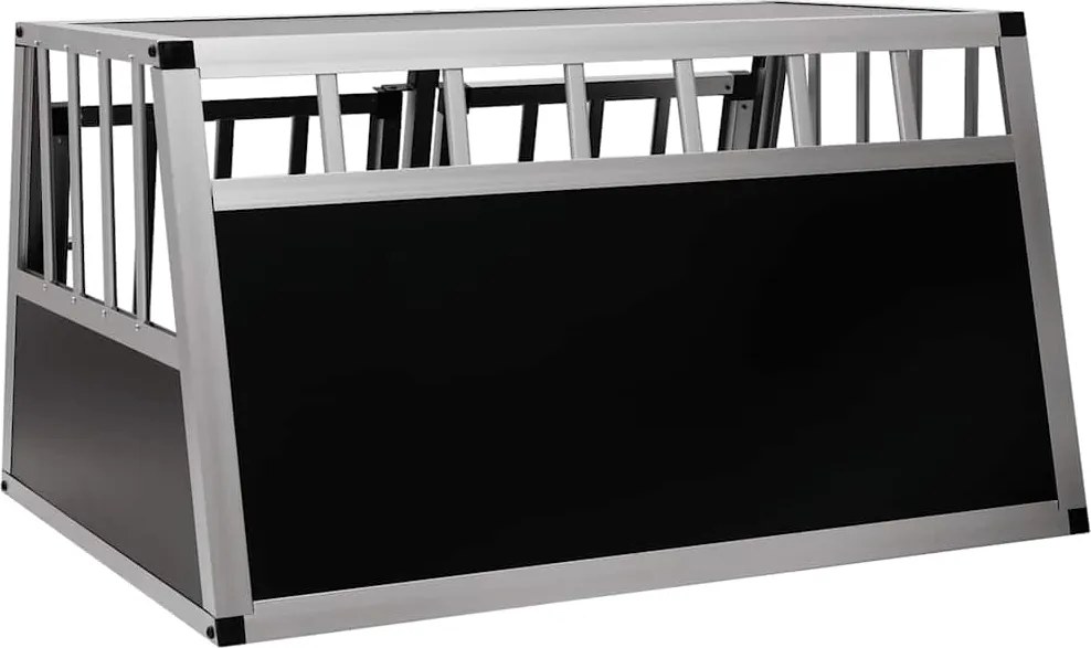 Klec pro psy s dvěma dvířky 89 x 69 x 50 cm 170667