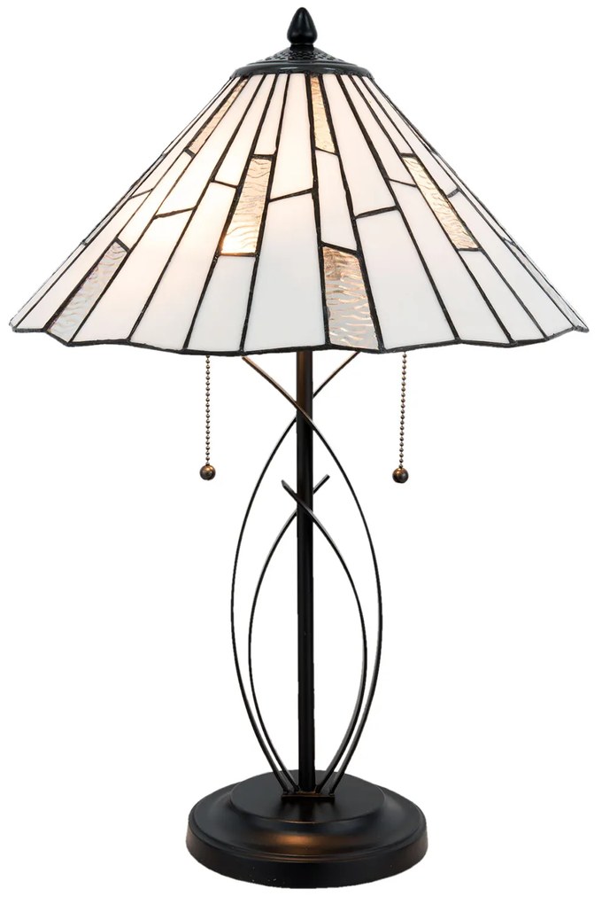 Clayre &amp; Eef Stolní lampa Tiffany  - Ø 40*60 cm  E27/2x60 W