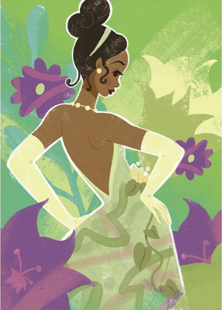 Komar Plakát Disney Princess Tiana in Green 50 x 70 cm