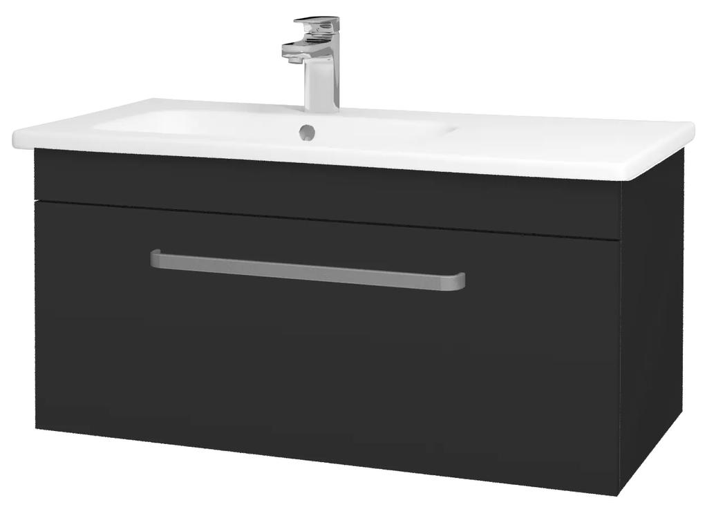 Dřevojas Koupelnová skříň ASTON SZZ 90 Varianta: D16  Beton tmavý / Úchytka T02 / D16 Beton tmavý
