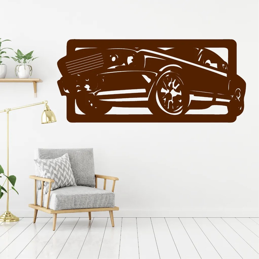 Živá Zeď Samolepka na zeď Auto Ford Mustang Barva: černá