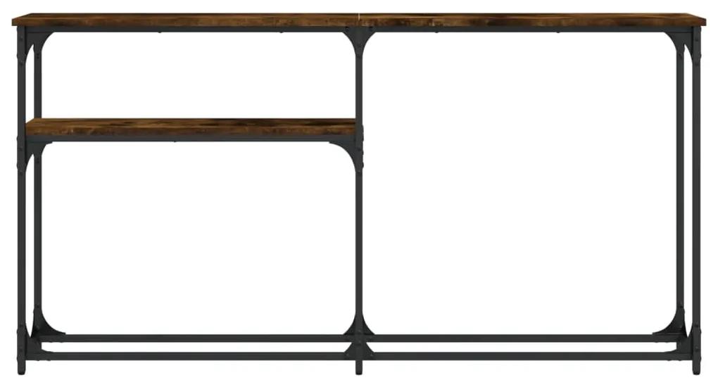 Konzolový stolek kouřový dub 145x22,5x75 cm kompozitní dřevo
