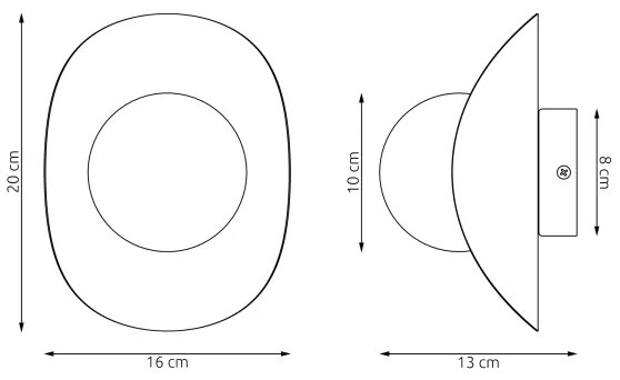 Nástěnné svítidlo FIERO 1xG9/8W/230V šedá