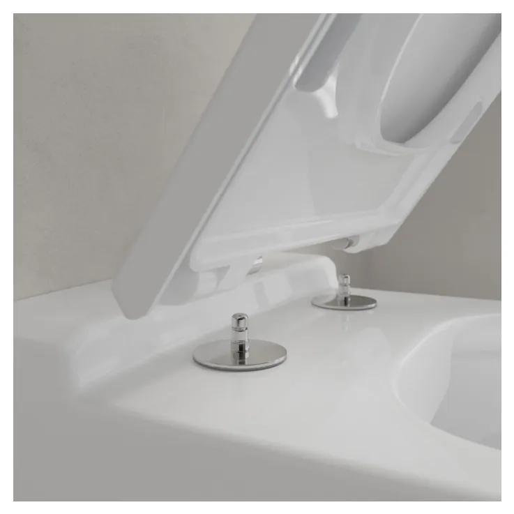 Villeroy &amp; Boch Villeroy Boch ANTHEUS - WC mísa bez vnitřního okraje, 560x375 mm, závěsný model, DirectFlush, Bílá Alpin CeramicPlus 4608R0R1