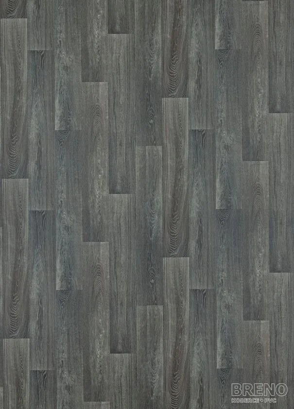 Breno PVC XTREME Pure Oak 946E – tmavě šedé dřevo, šíře 400 cm