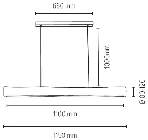 Spot-Light 69680104 - LED Stmívatelný lustr na lanku LUCAS LED/33W/230V