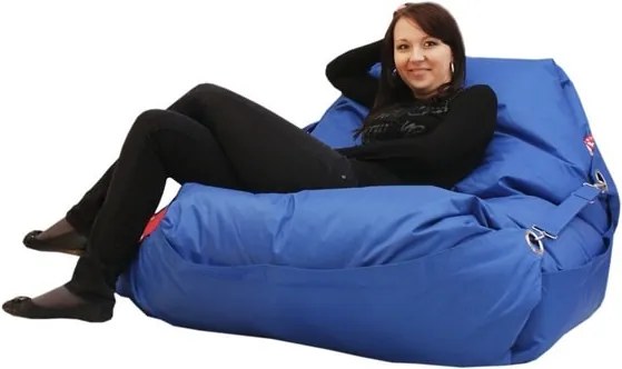 BeanBag Sedací pytel 189x140 comfort s popruhy dark blue