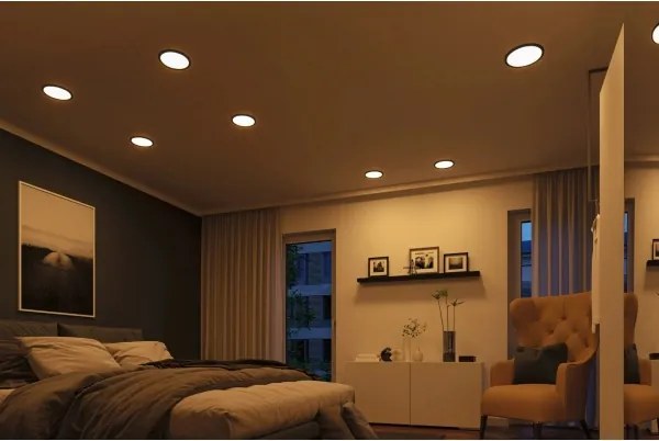 Paulmann 93102 - LED/16W IP44 Podhledové svítidlo AREO 230V pr. 23 cm černá