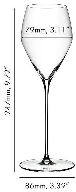Riedel Veloce Champagne sklenice 327 ml 2 ks