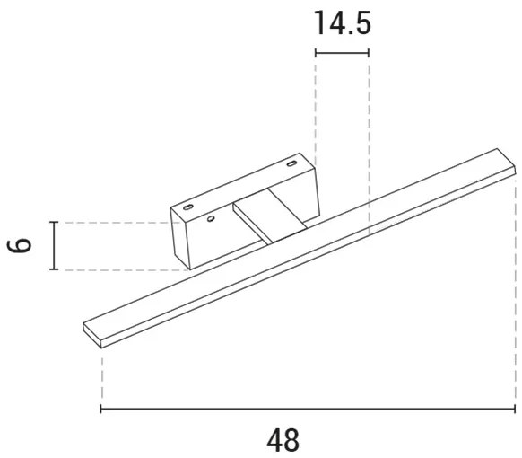 LED Osvětlení zrcadla SOPHI LED/10W/230V 3000K lesklý chrom