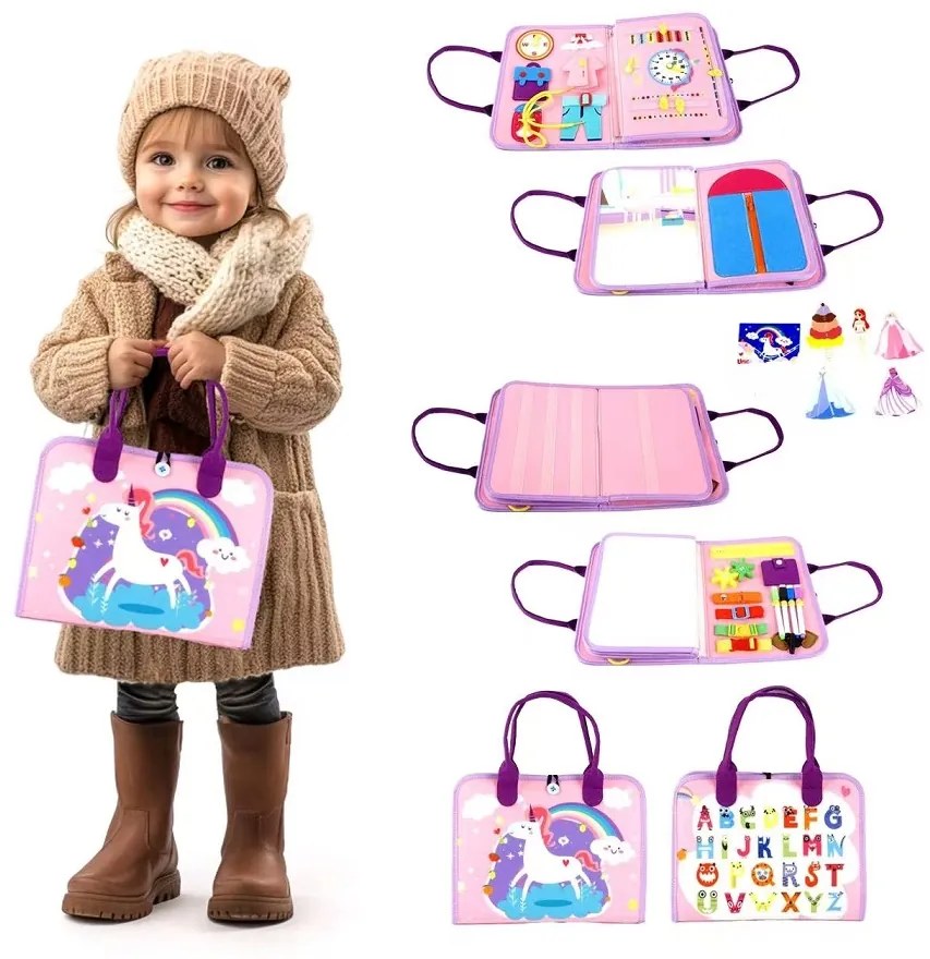 2Kids Toys Senzorická busy kniha Jedonorožec 2