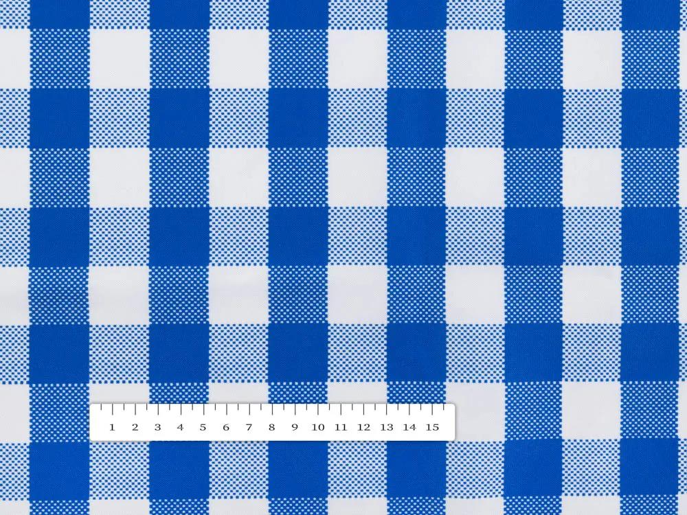 Biante Teflonový čtvercový ubrus TF-070 Modro-bílá kostka 100x100 cm