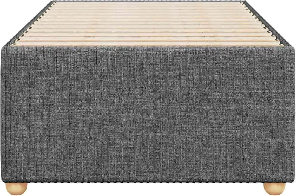 Rám postele bez matrace tmavě šedý 90 x 200 cm textil 3284908