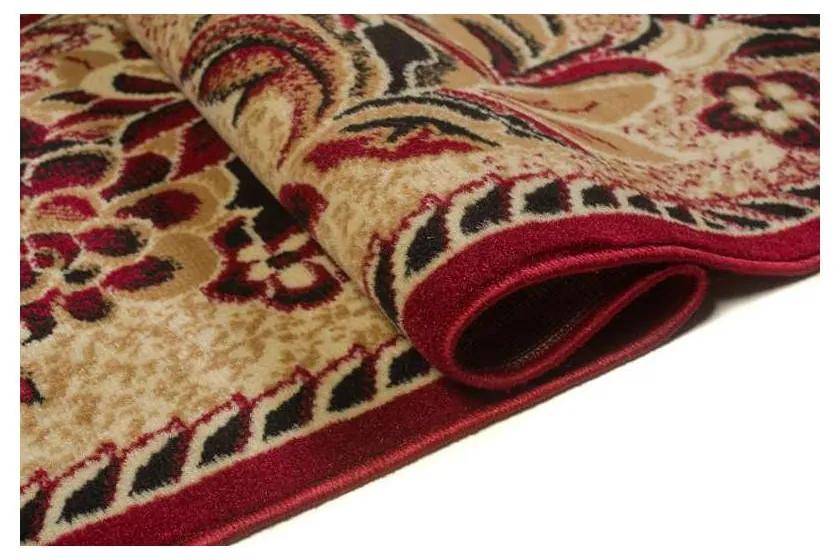 *Kusový koberec PP Květiny červený 300x400cm