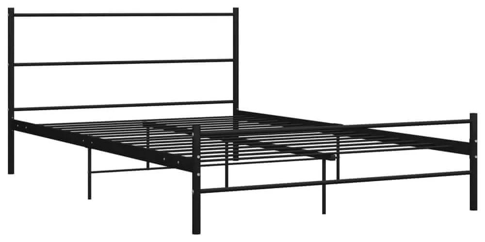 Petromila Rám postele černý kov 140 x 200 cm