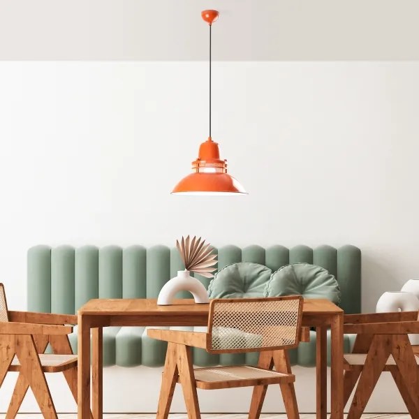 Lustr na lanku TIBET 1xE27/40W/230V oranžová