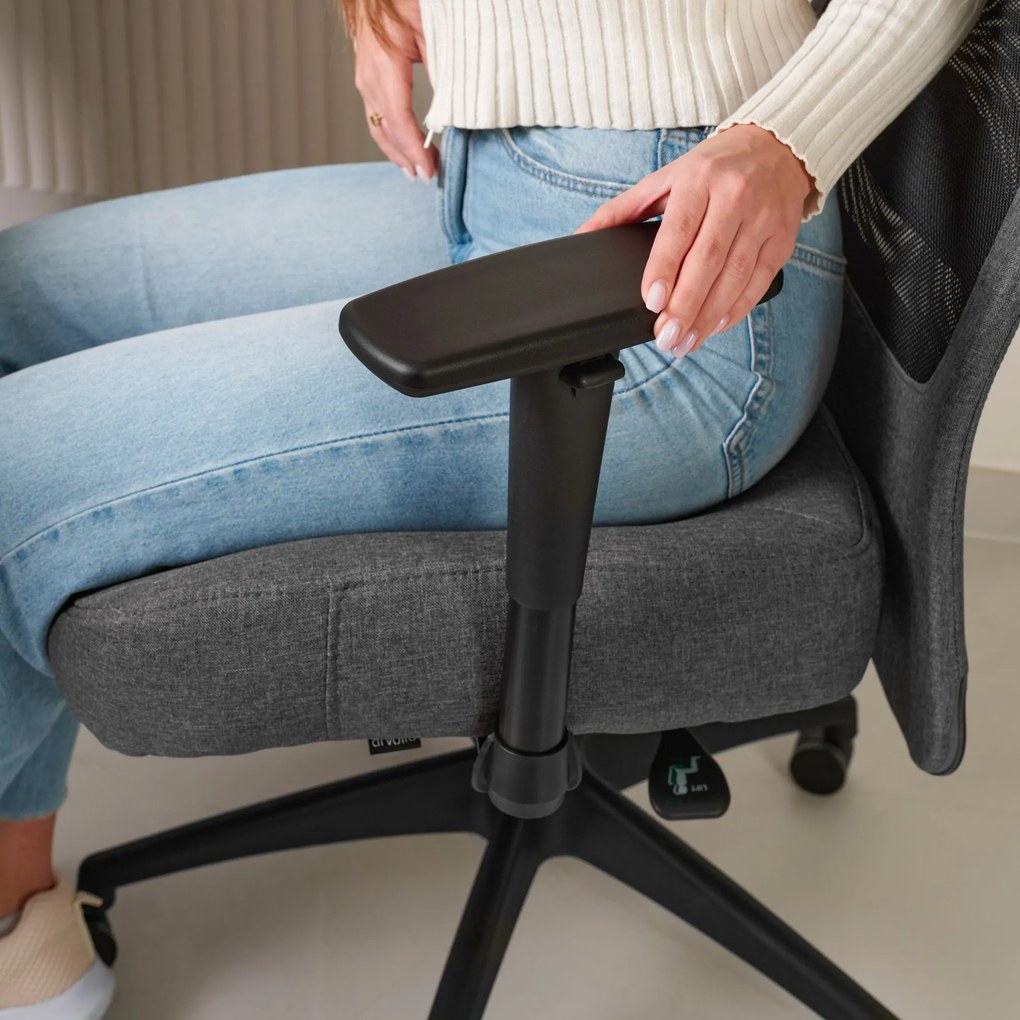 Ergonomické křeslo MOLFETA tmavě šedé