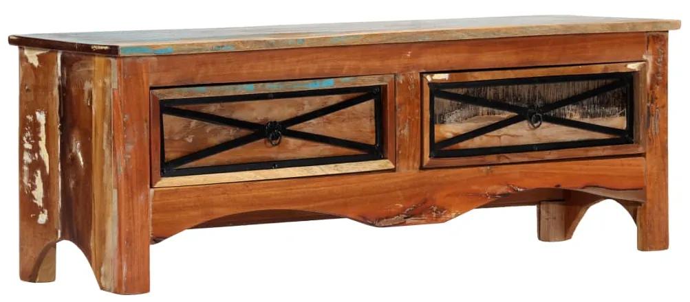 247855 vidaXL TV stolek 120 x 30 x 40 cm masivní recyklované dřevo